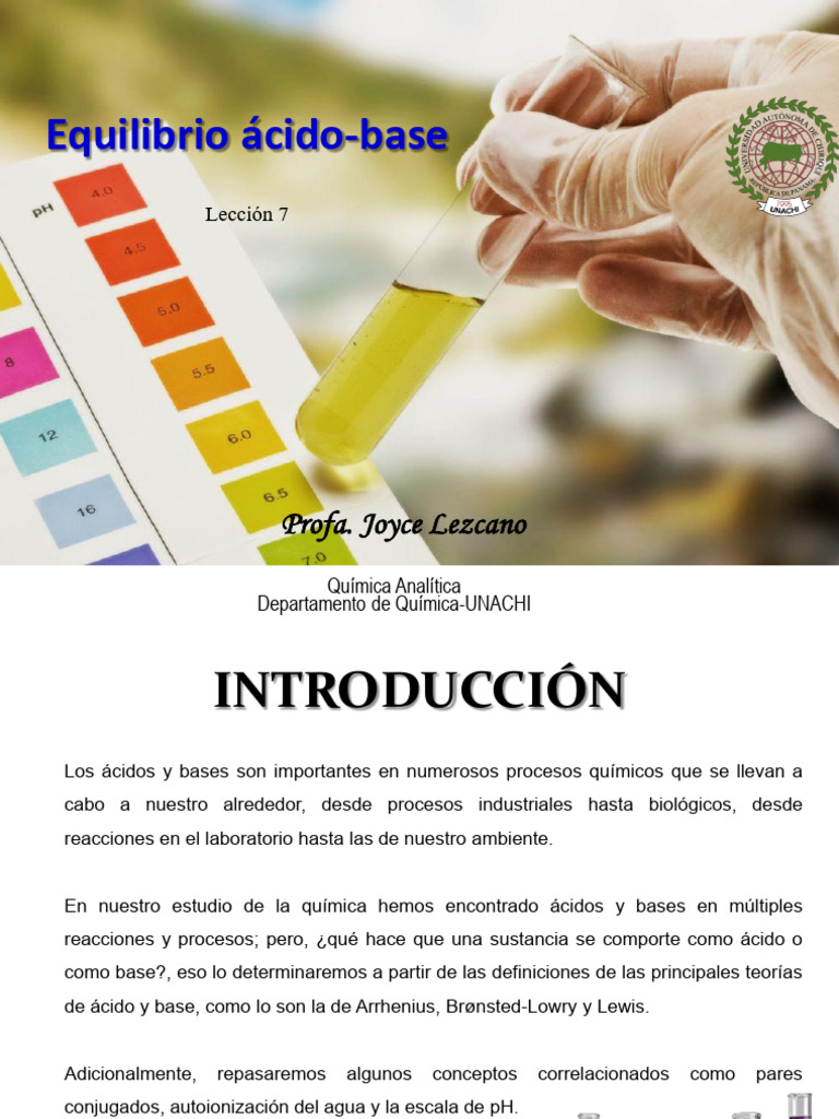 Teorías de Ácidos y Bases en Química | PDF | Ácido | Solución acuosa