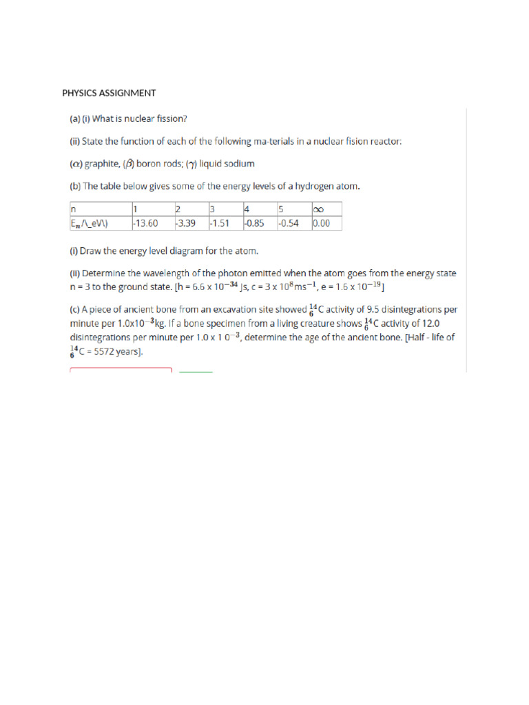 Physics Assignment Yr12 | PDF
