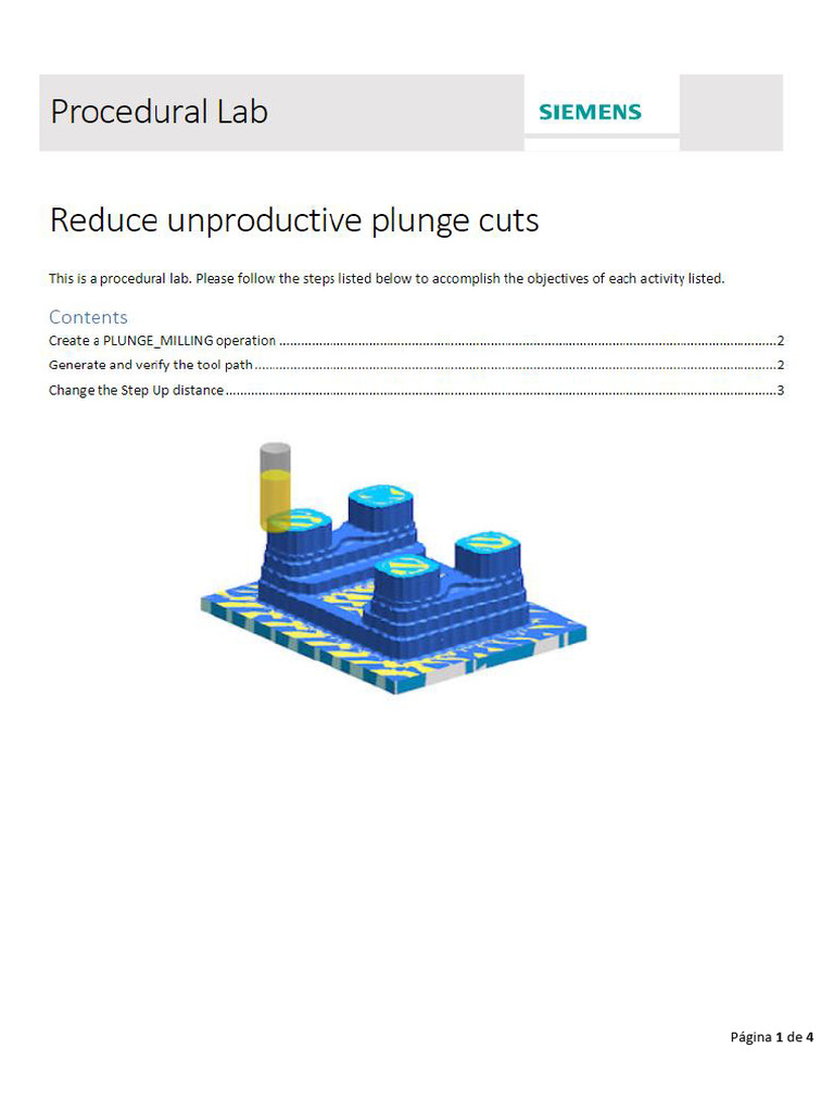 1 - Lab - Reduce Unproductive Plunge Cuts | PDF