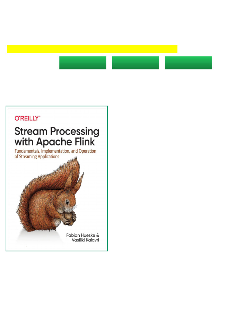 Stream Processing with Apache Flink Ready to Read | PDF