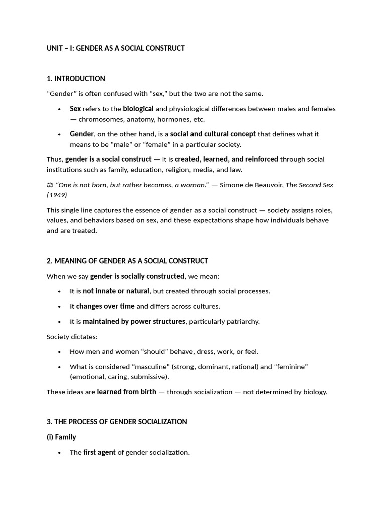 Socio-Legal Dimensions of Gender | PDF | Gender | Gender Studies