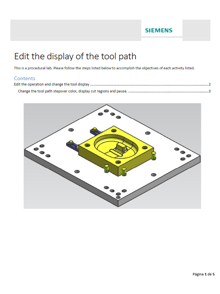 3 - Lab - Set Tool Path Display Options | PDF