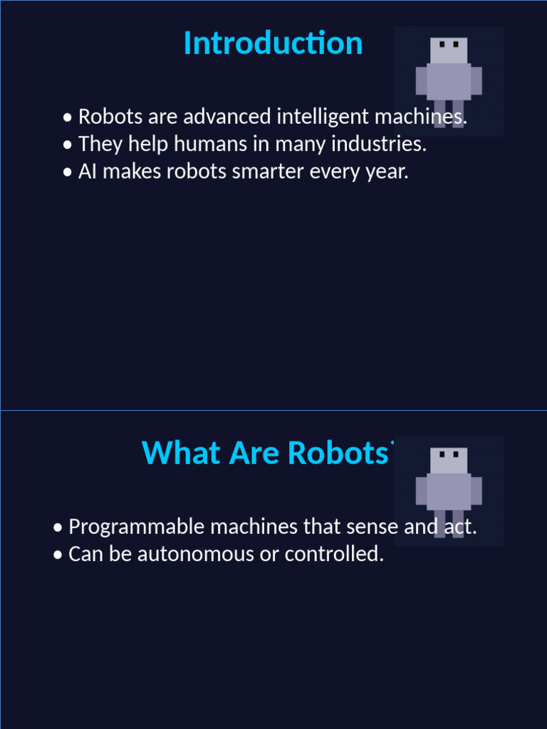 Robots Ultra Design Presentation | PDF