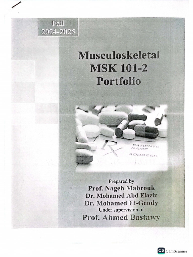 MSK-2 Portfolio Answers | PDF
