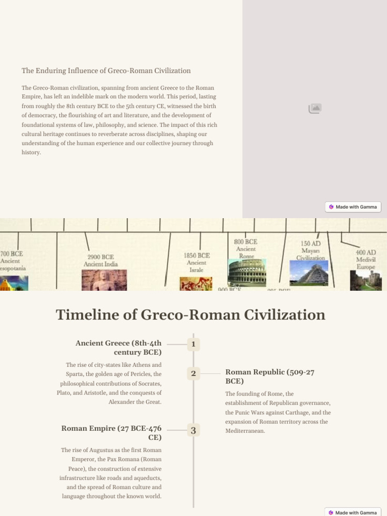 The Enduring Influence of Greco Roman Civilization | PDF | Ancient ...