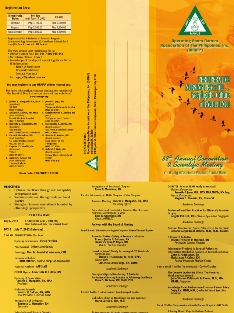 Ornap 2012 | PDF | Doctor Of Medicine | Patient Safety