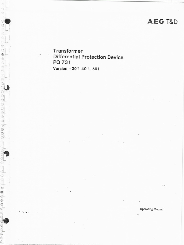 Transformer Different Prot - Device - pq731 | PDF