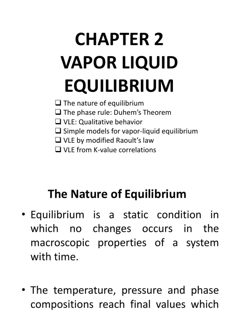 VLE Diagrams and Duhem's Theorem | PDF | Phase Rule | Phase Diagram