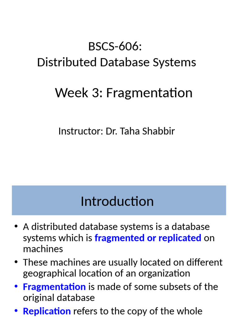 Week 3 Fragmentation | PDF | Databases | Software