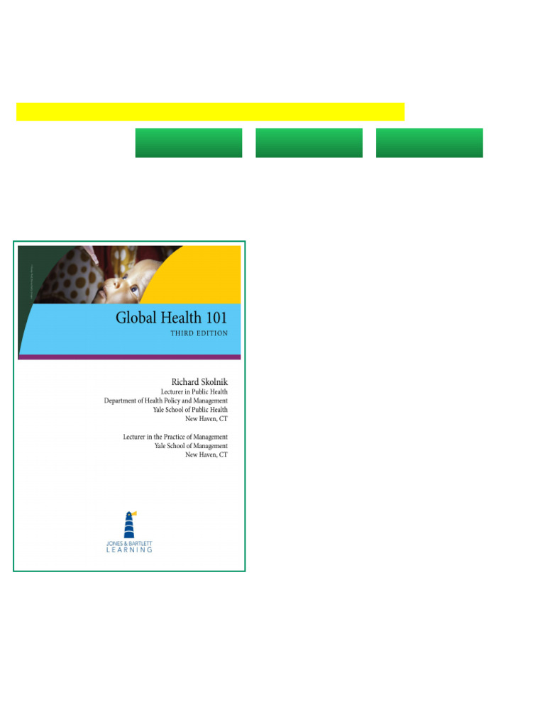 Global Health 101 3rd Edition digital download | PDF