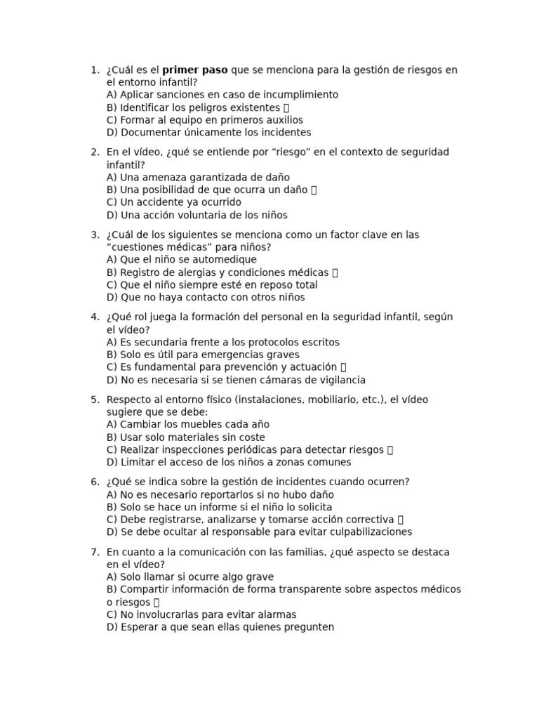 Preguntas Buenas | PDF | Riesgo | Mente