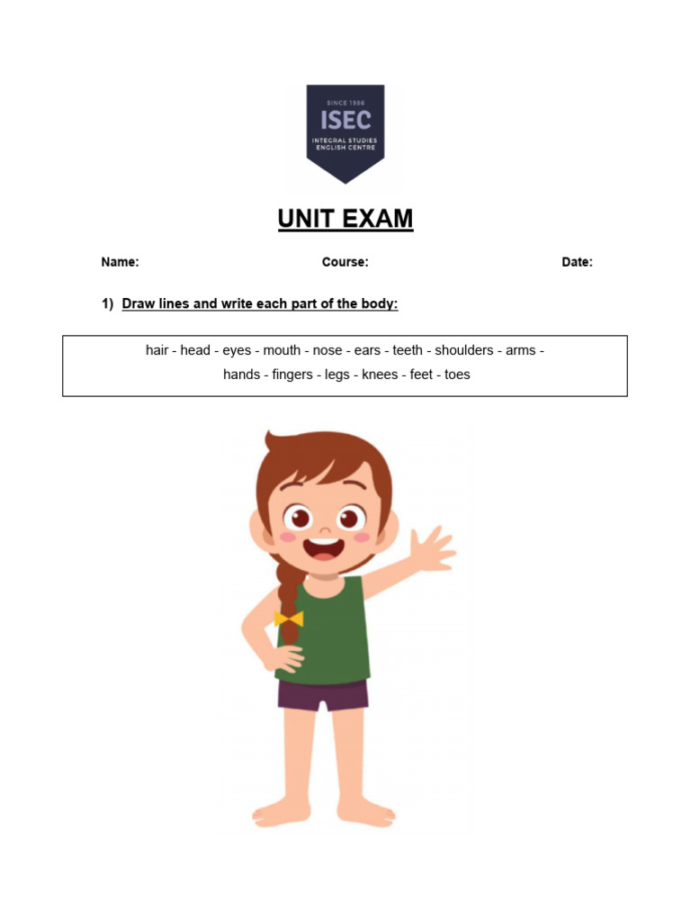 Unit Exam (Starters Level) | PDF