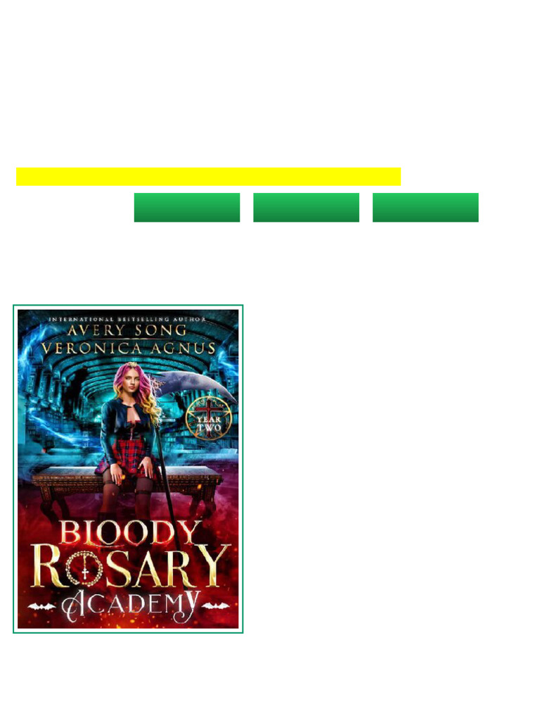 (Ebook) Bloody Rosary Academy: Year Two (The Supernatural Vampire Fae Chronicles #2) by Avery ...
