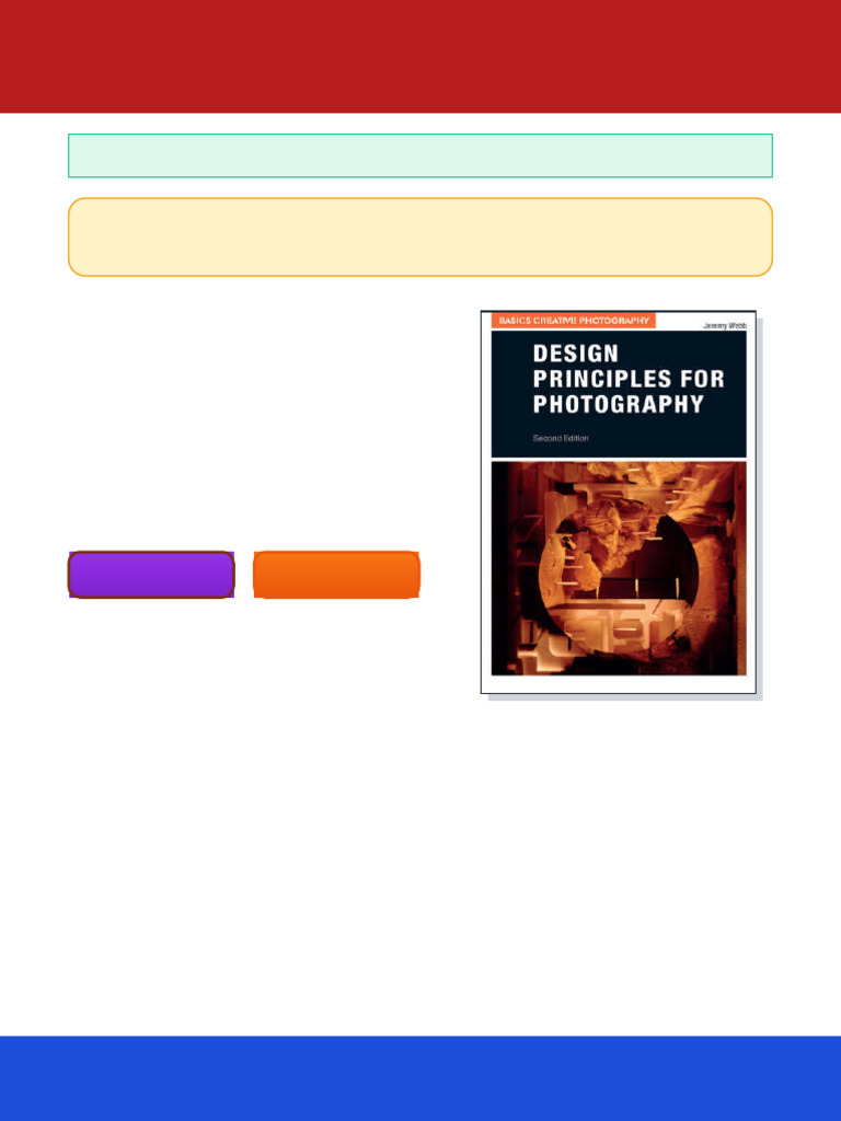 Design Principles For Photography 2nd Edition Jeremy Webb Ebook Premium ...