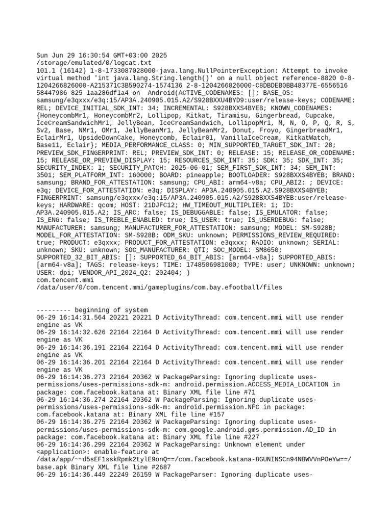 logcat | PDF | Pointer (Computer Programming) | Operating System Technology