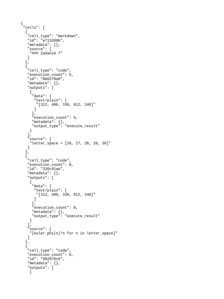 Euler's Totient Function Calculations | PDF | Data | Espionage Techniques