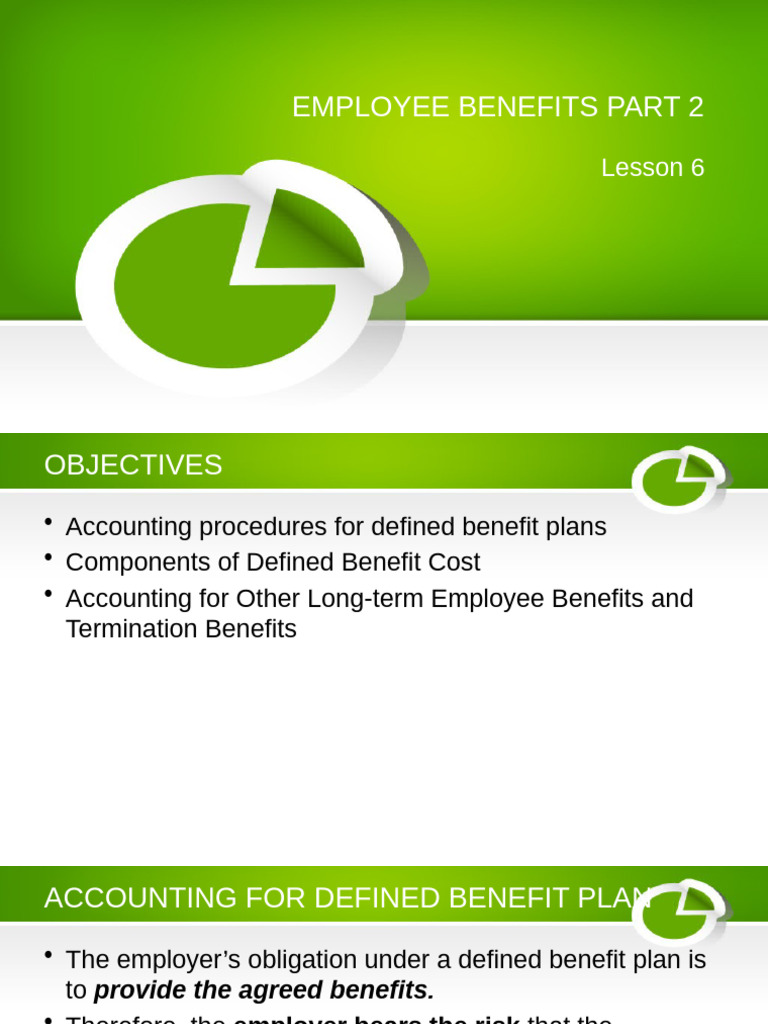 L6 EmployeeBenefitsPart2 | PDF | Defined Benefit Pension Plan | Pension