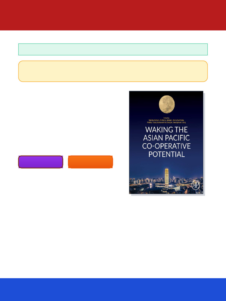 Waking the Asian Pacific Co-operative Potential: How Co-operative Firms ...