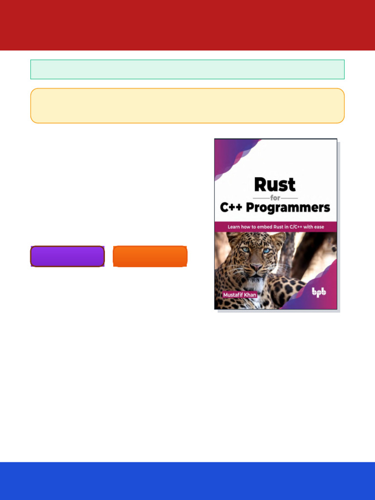 Rust for C++ Programmers: Learn how to embed Rust in C/C++ with ease ...