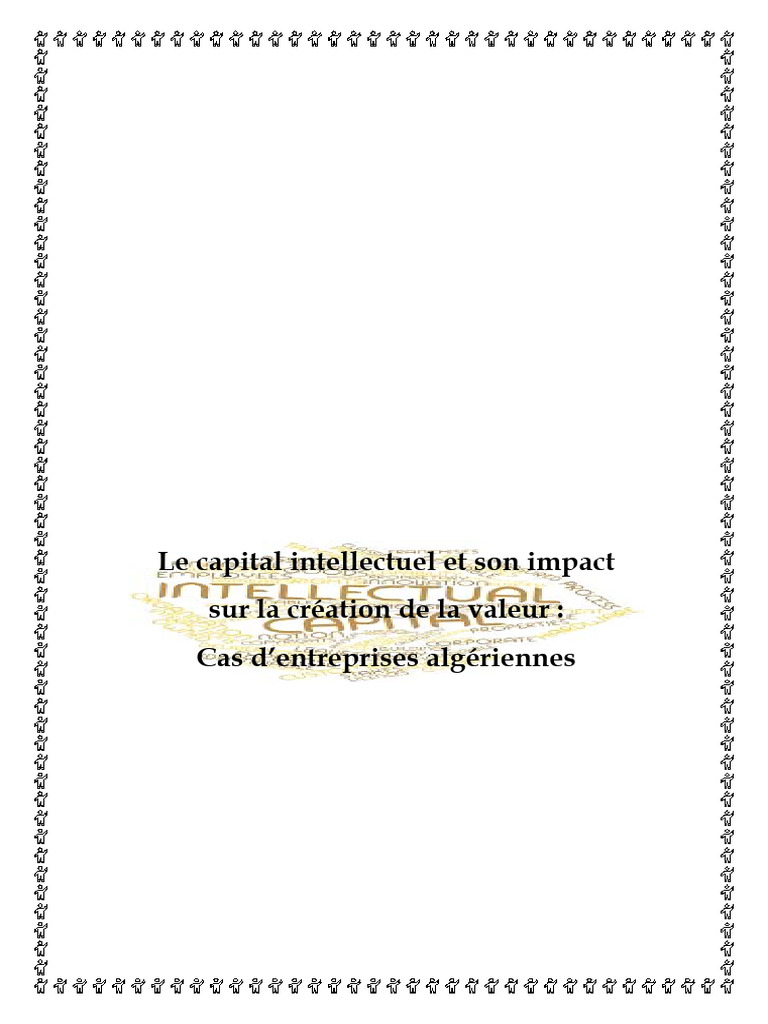 Impact du capital intellectuel en finance | PDF | Capital immatériel ...