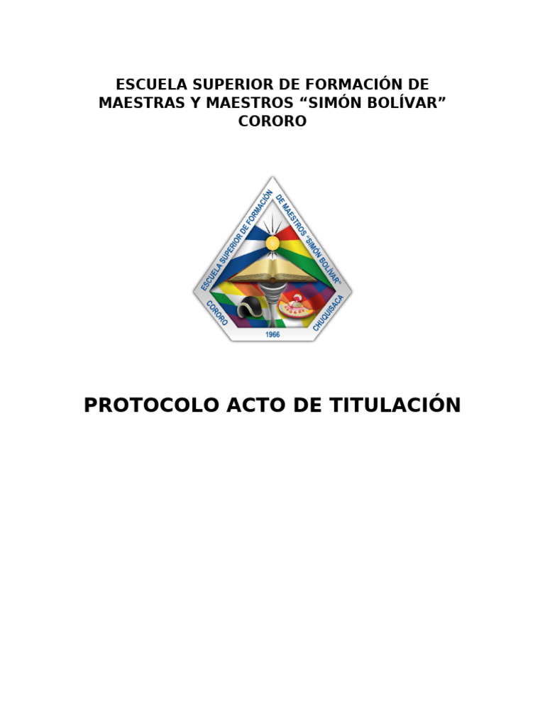PROTOCOLO DE TITULACIÓN | PDF