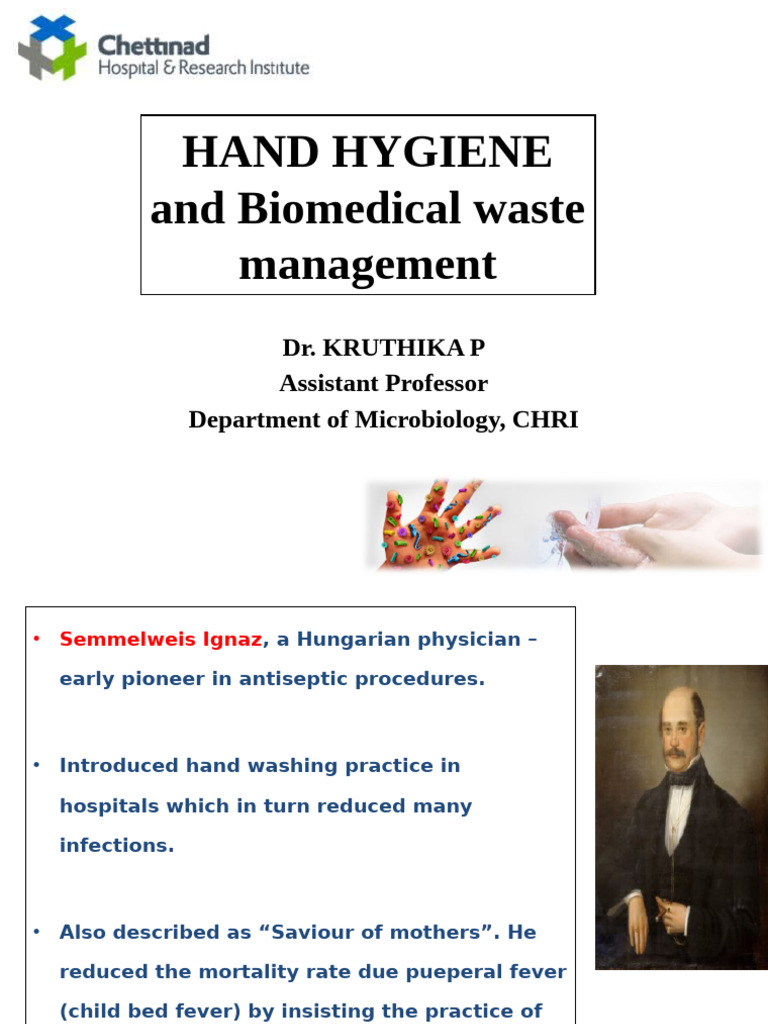 Hand hygiene and BMW | PDF | Hand Washing | Waste