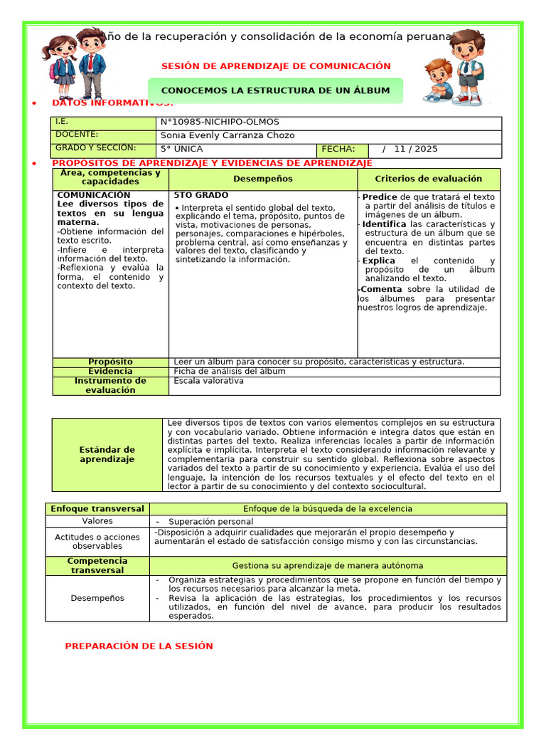 Ses-mierc-Adicional-conocemos La Estructura de Un Álbum-jezabel Camargo Único Contacto-974141035 ...