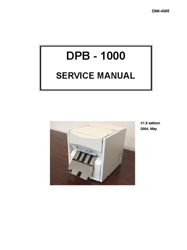 DPB-1000 Service V1.9 | PDF | Usb | Printer (Computing)