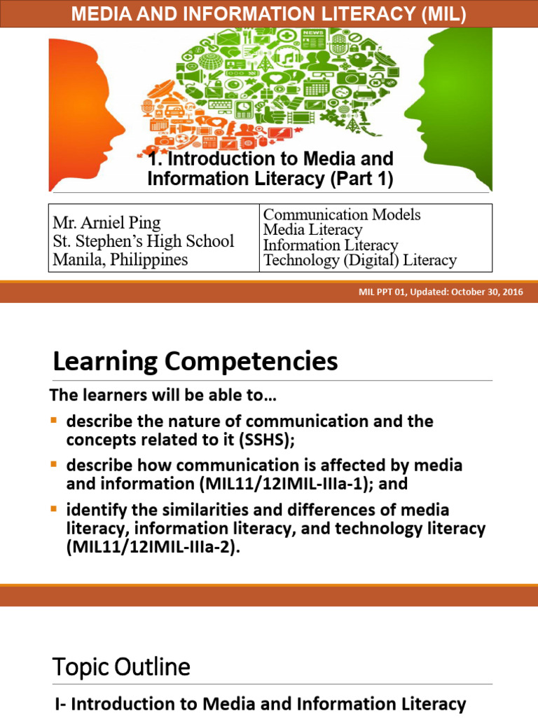 Introduction to Media Literacy Concepts | PDF | Communication ...