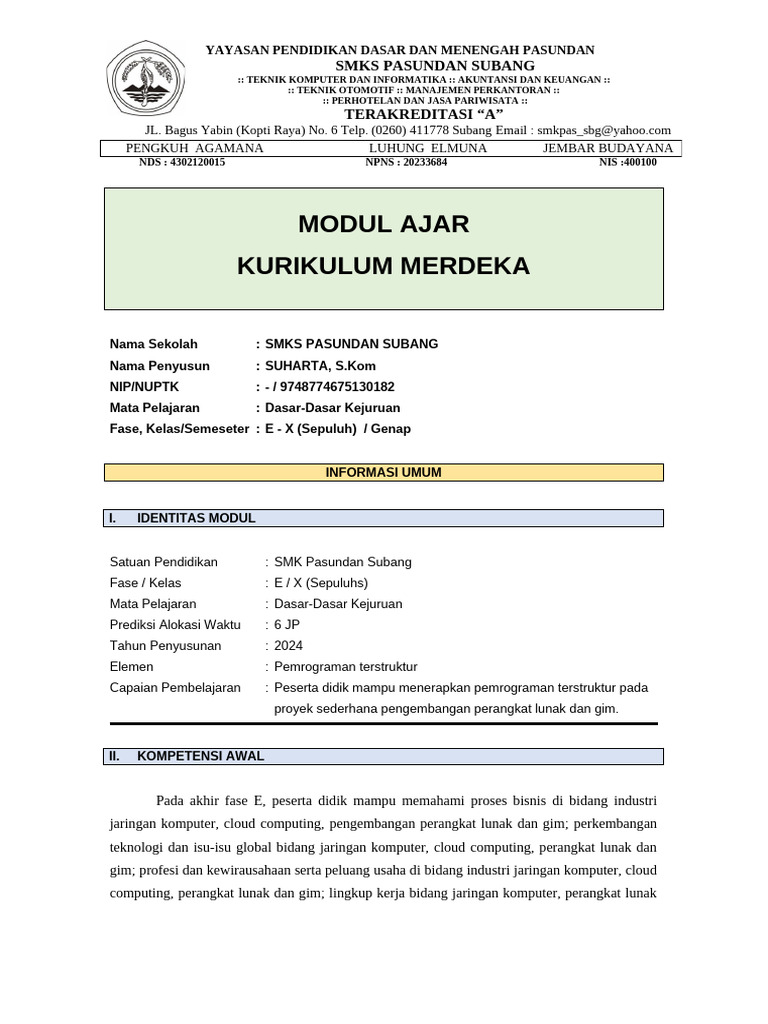 Modul Ajar - 9 | PDF