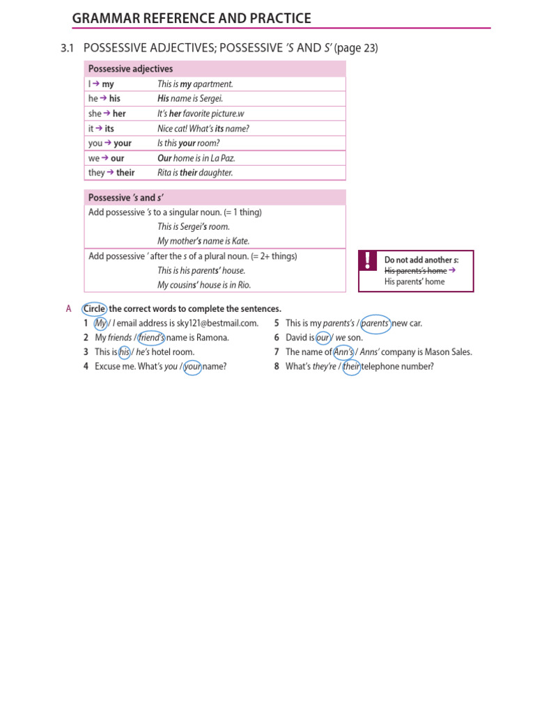 Grammar & Vocabulary Practice, Workbook Answers - 250513 - 222553 | PDF ...