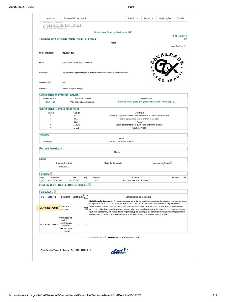 INPI CTX 21.06 | PDF