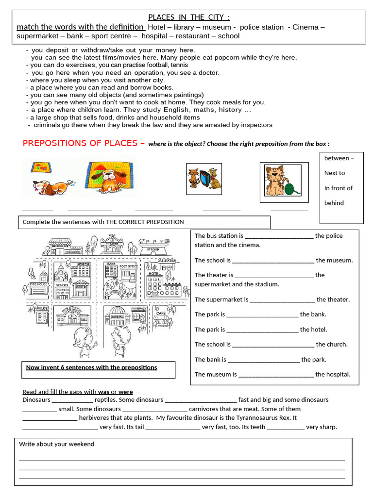 28102025 diana exam places and prepositions | PDF