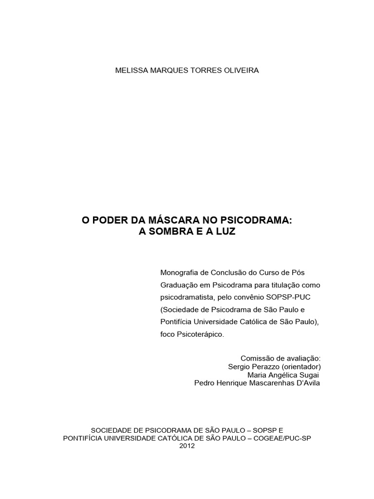 MELISSA | PDF | Ator | Máscara
