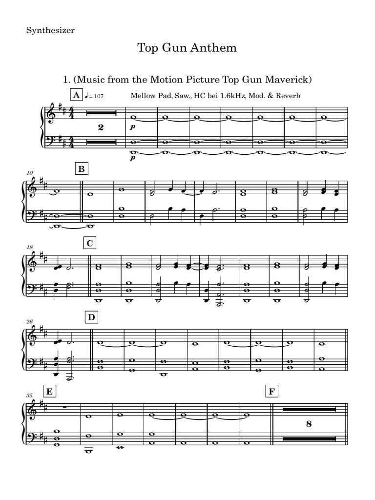 15 - Synthesizer - Top Gun Anthem | PDF