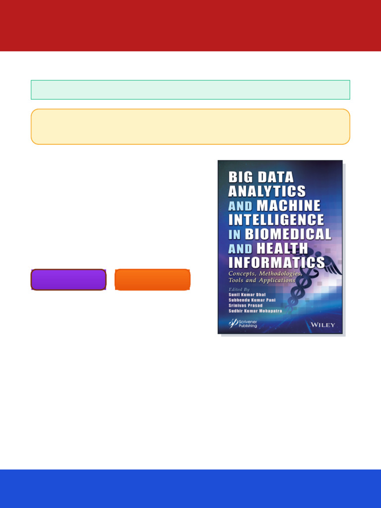 Big Data Analytics and Machine Intelligence in Biomedical and Health ...