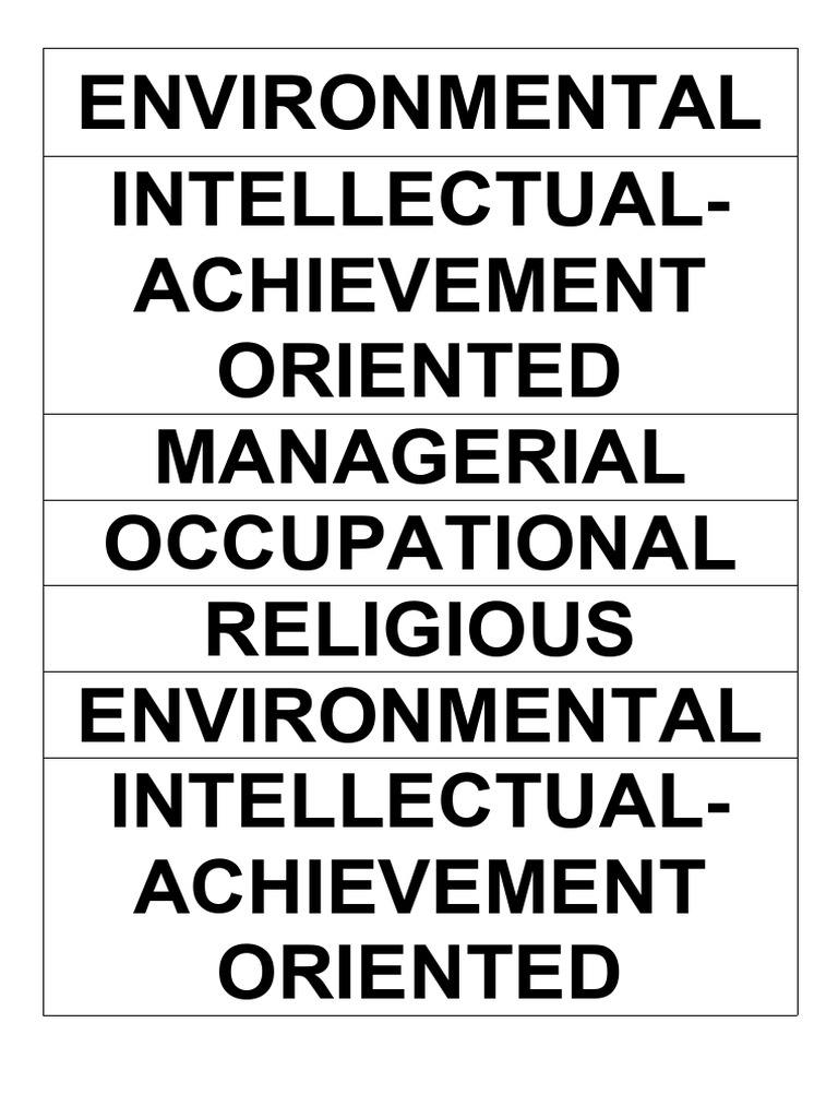 Word Strips | PDF