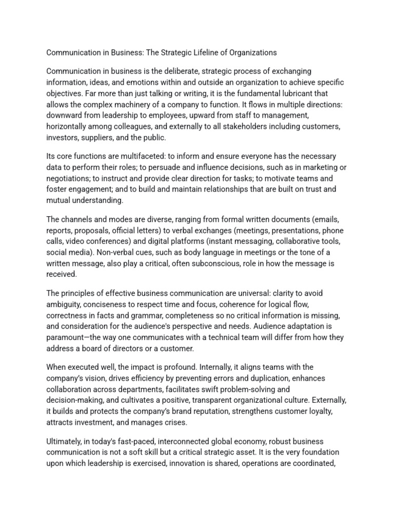 Chapter one FBT | PDF | Communication | Leadership