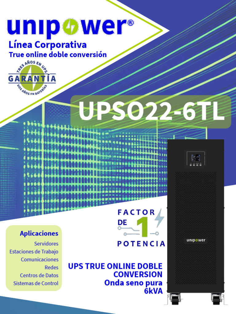 UPS True Online Doble Conversión 6kVA | PDF | Fuente de alimentación ...