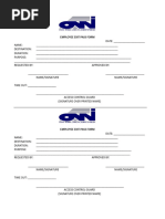 Employee Exit Pass Format | PDF