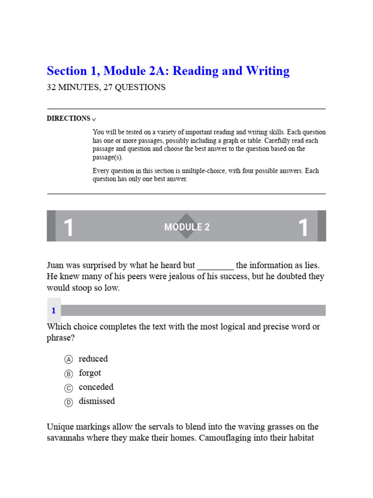 Set 21 Module 2A - Reading (14 Questions) | PDF | Great Expectations