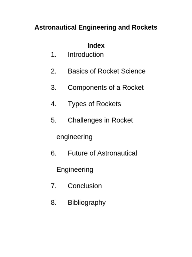 Astronautical Engineering: Rocket Science Basics | PDF | Rocket ...