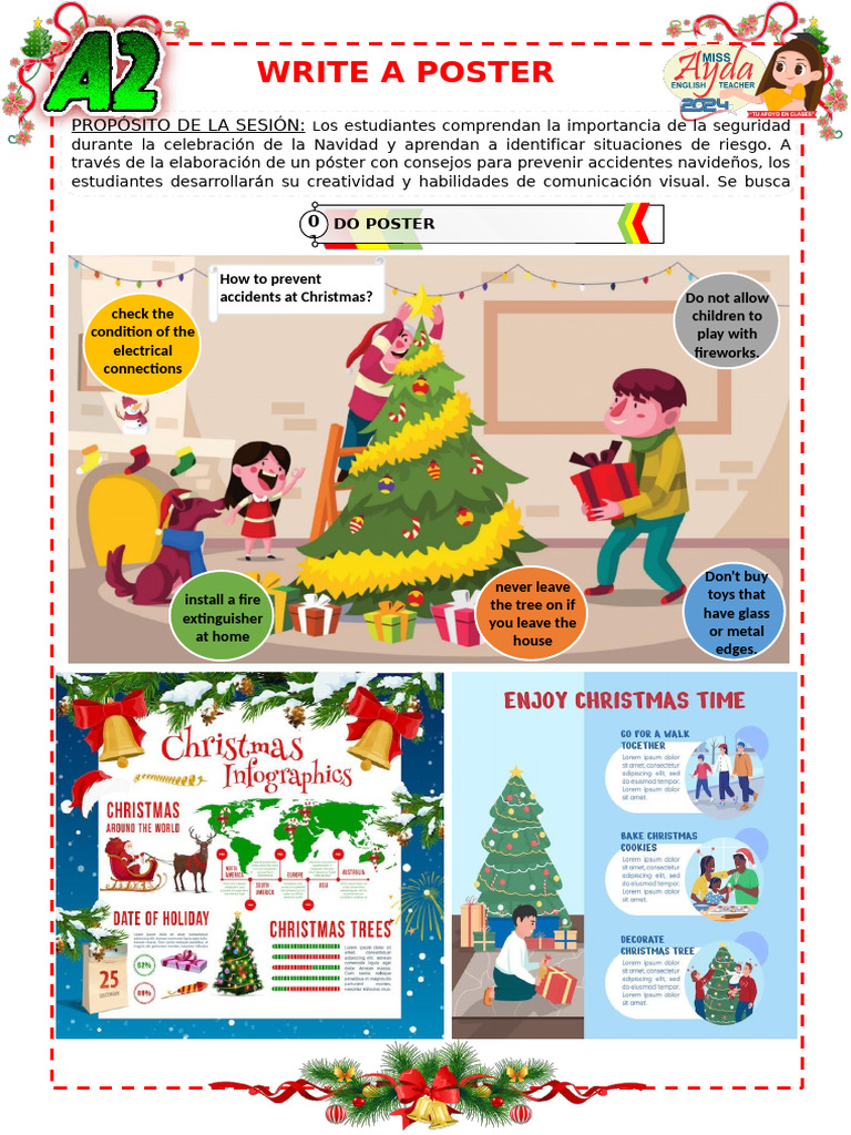 Ficha 06 - Sem 02 - Jec - A2 - Write A Poster | PDF | Gramática | Aprendizaje