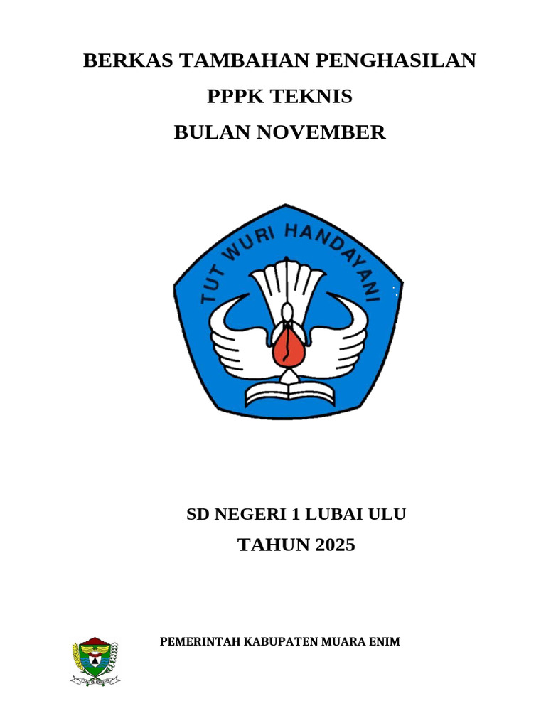Tunjangan Kinerja PPPK SDN 1 Lubai Ulu | PDF