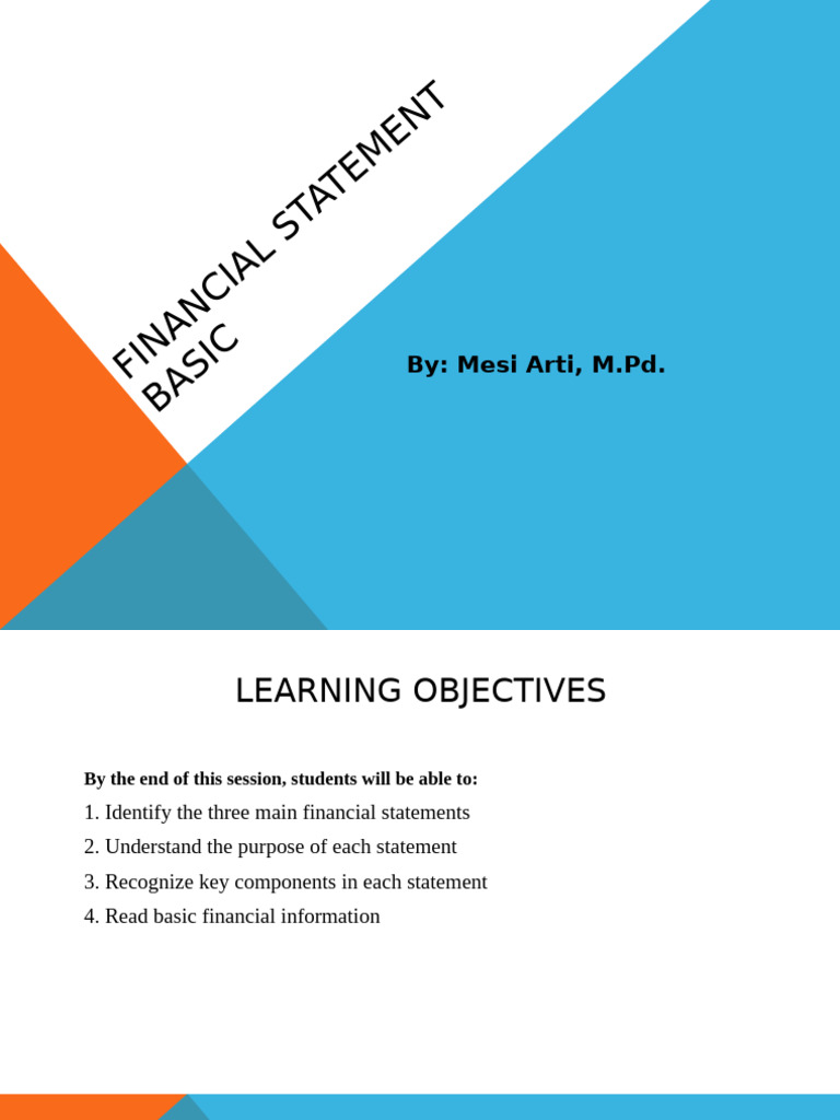 Understanding Financial Statements Basics | PDF | Balance Sheet ...