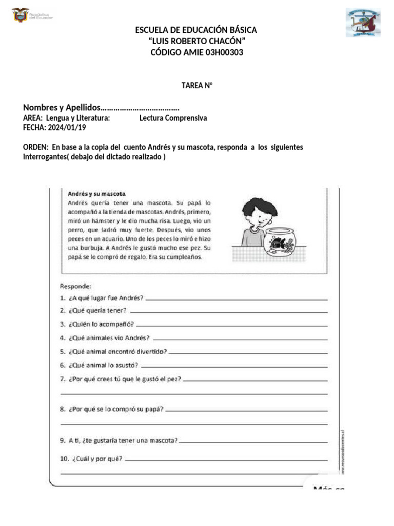 LECTURA COMPRENSIVA | PDF