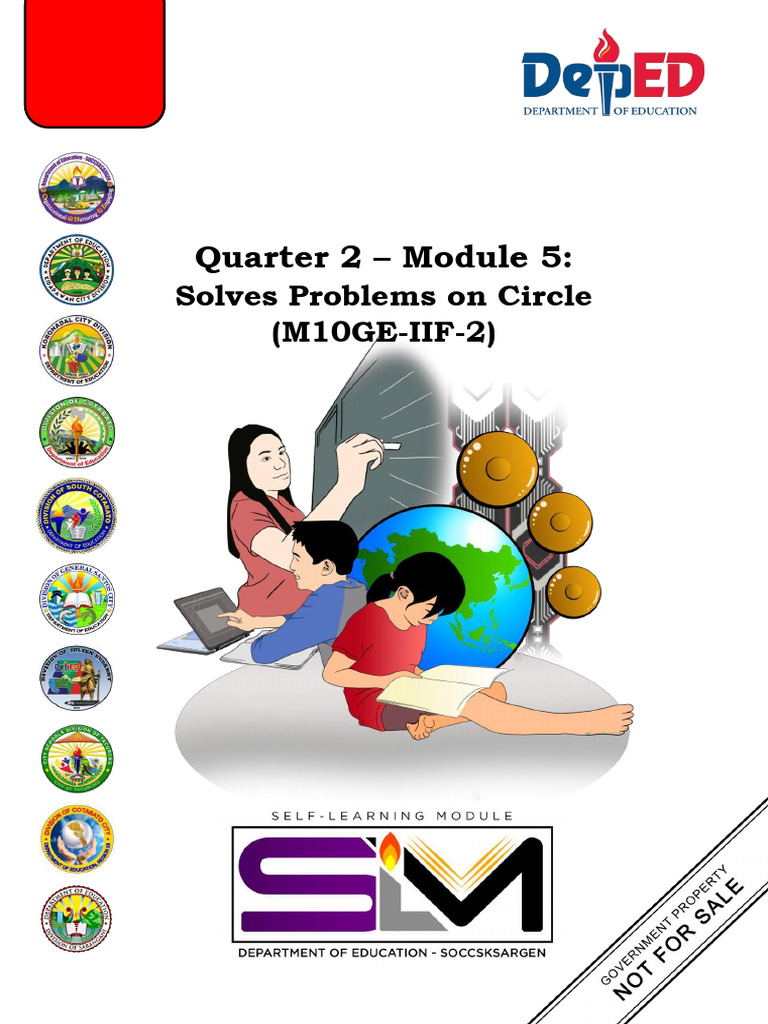 Solving Circle Problems: Grade 10 Module | PDF | Circle | Tangent
