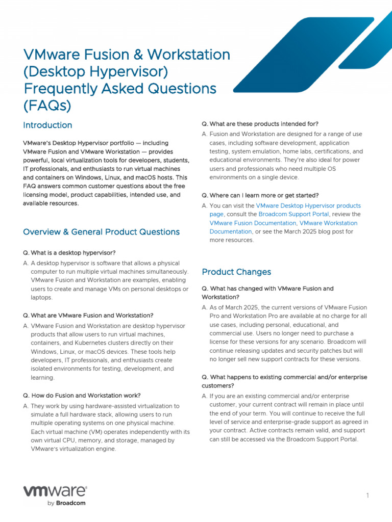 Desktop Hypervisor External FAQ-V2 | PDF | Virtualization | V Mware