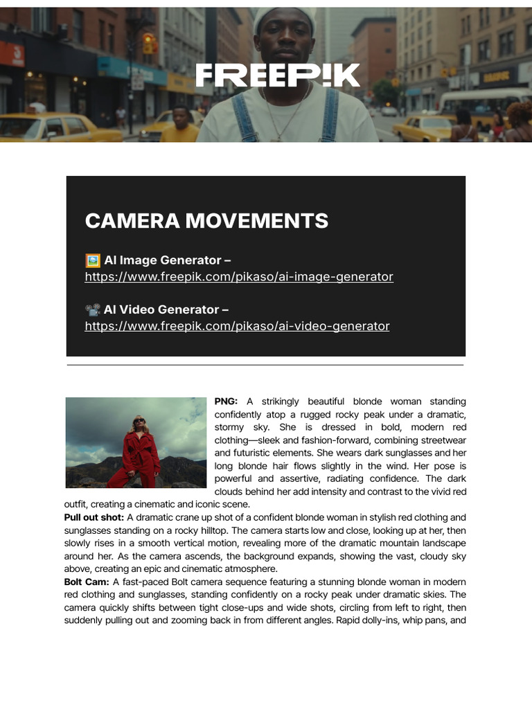 Camera Movements for Cinematic Scenes | PDF | Camera | Cinematography