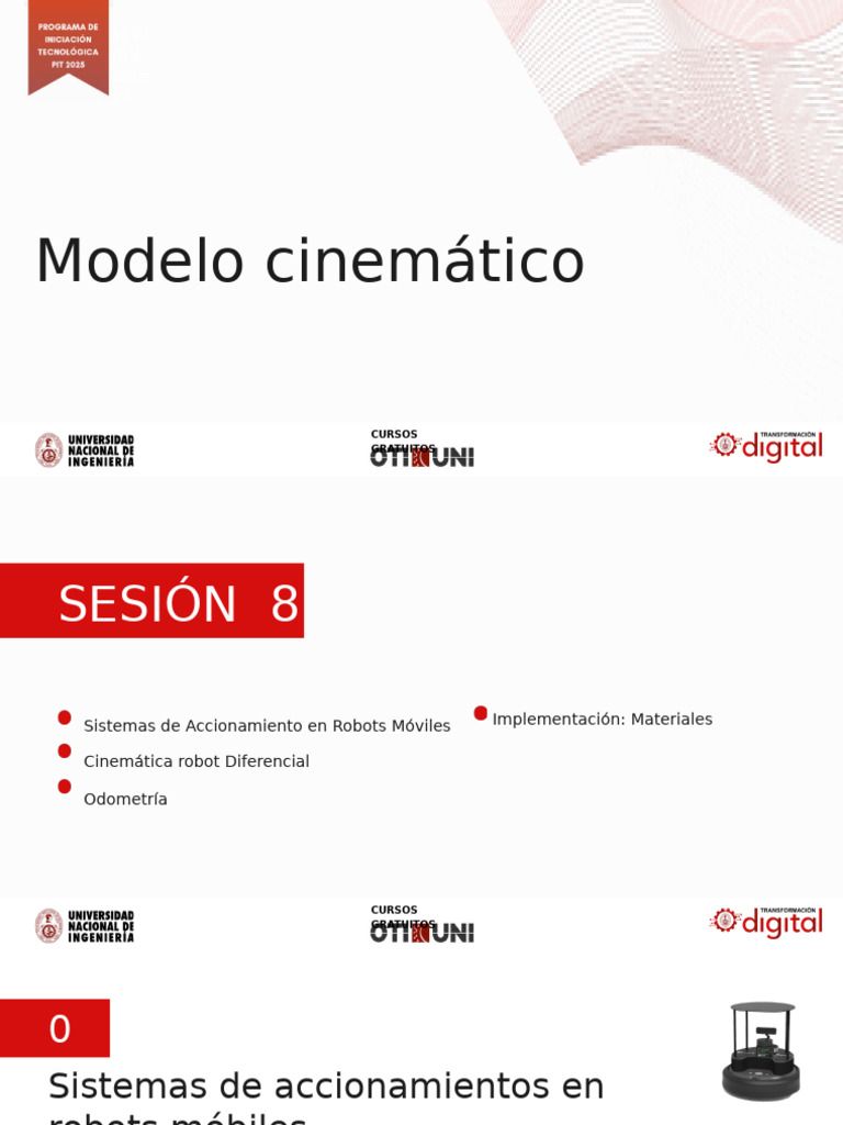 Clase8 .Modelo Cinemático | PDF | Corriente continua | Corriente eléctrica